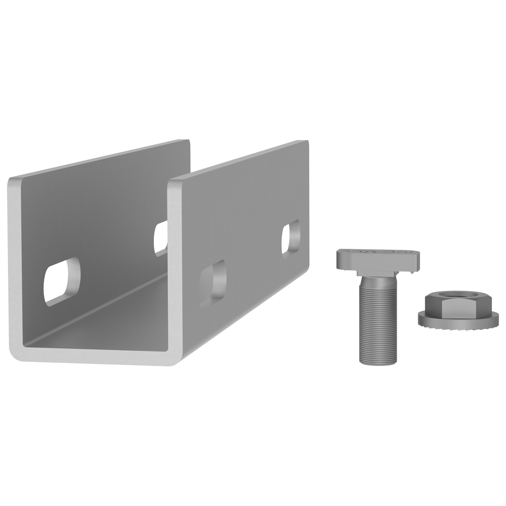 Rail Connector UL 2703 Set, CR80, Mill | 4001196
